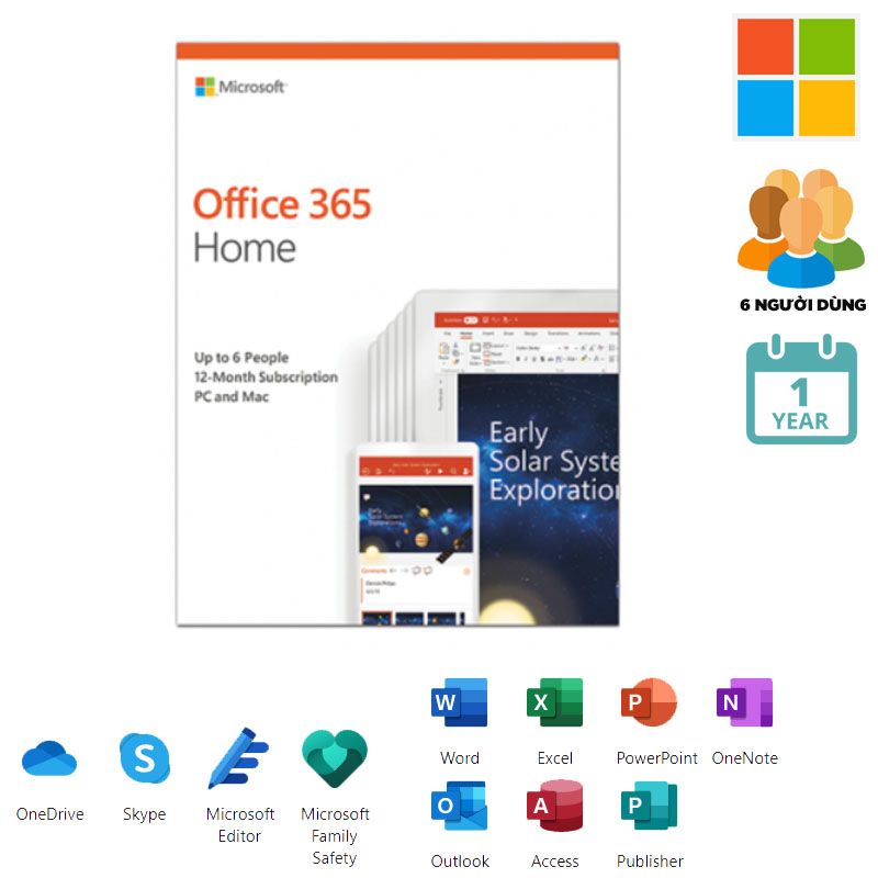 Phần mềm Microsoft Off 365 Home English