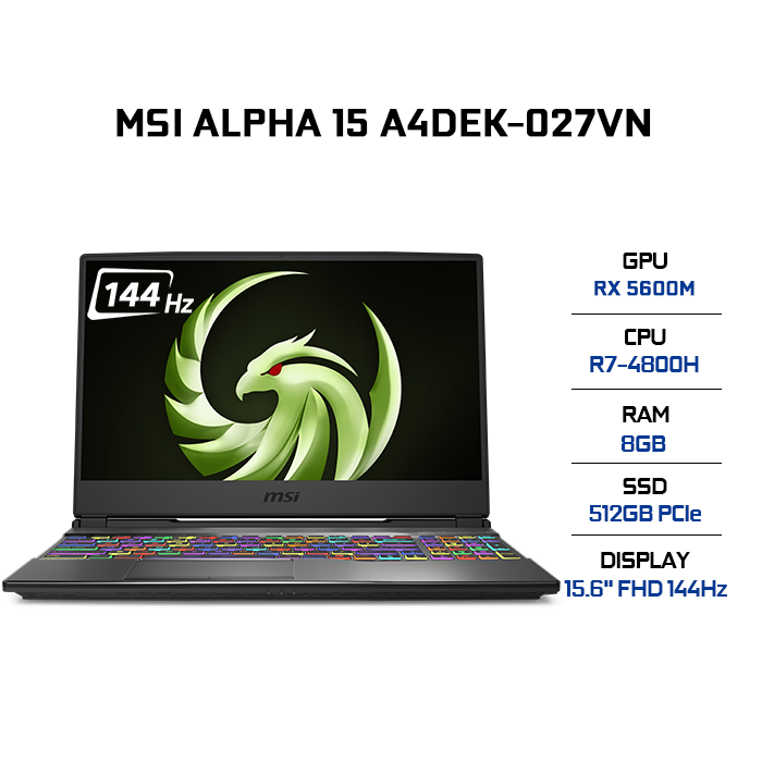 Laptop MSI Alpha 15 A4DEK-027VN