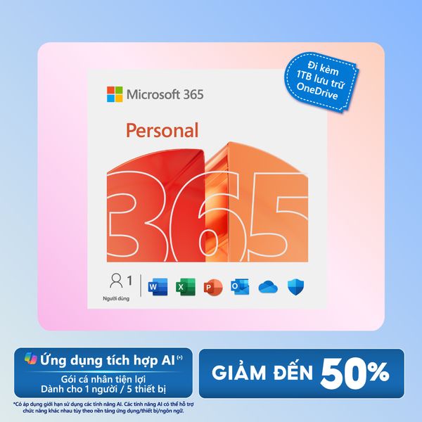 Phần mềm Office 365 Personal (Ứng dụng có AI) Key điện tử ESD