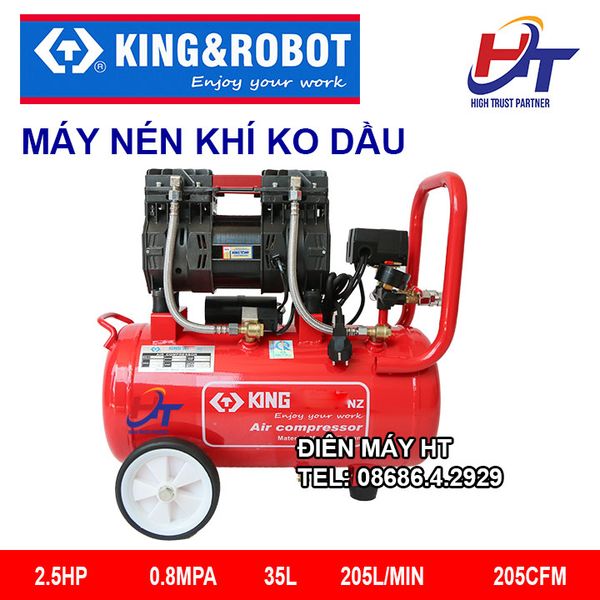 MÁY NÉN KHÍ KHÔNG DẦU KINGTONY KI-35C-OF/1 – Điện máy đài loan