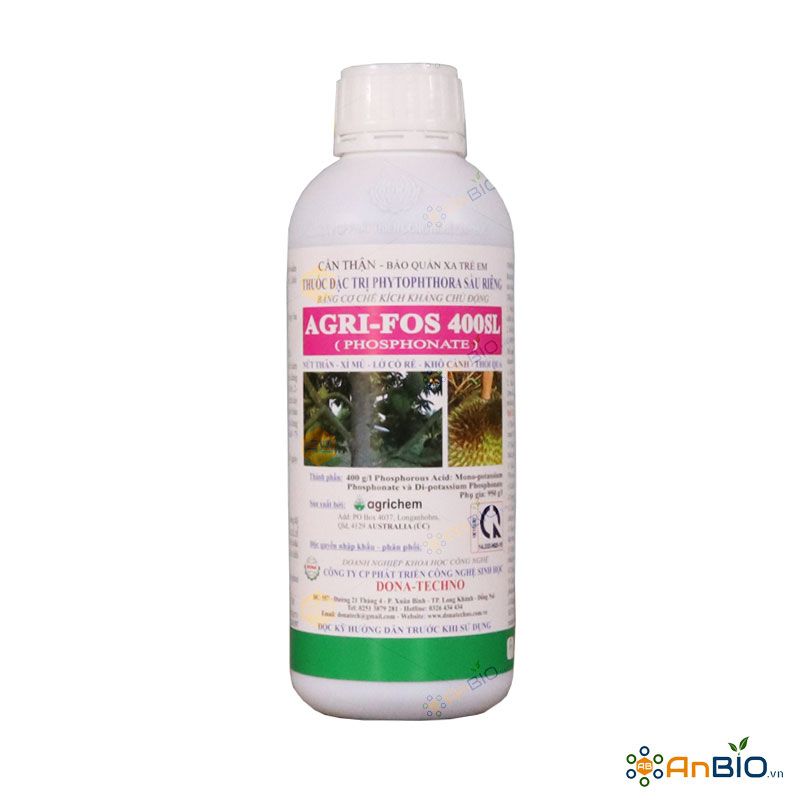 THUỐC ĐẶC TRỊ PHYTOPHTHORA AGRI-FOS 400 (PHOSPHONATE) – AnBIO.vn ...