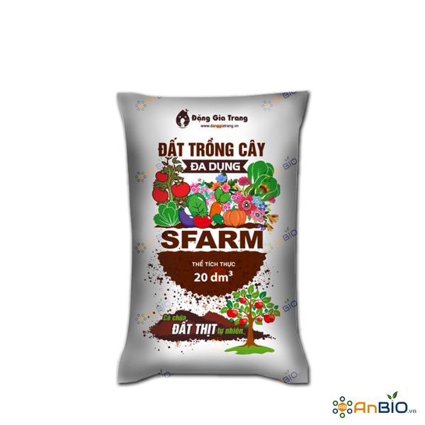 Đất trồng cây đa dụng SFARM - Bao 20L – AnBIO.vn | Agriculture Natural ...
