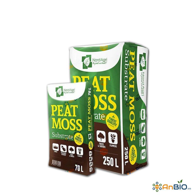 Rêu Than Bùn PEATMOSS Substrate – NORD AGRI - Bao 70L – AnBIO.vn | Agriculture Natural Biotechnology