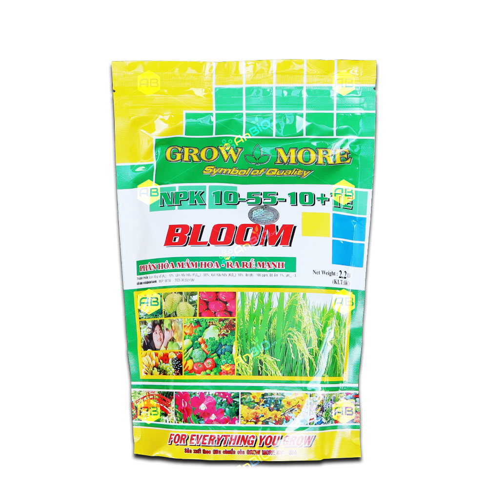 Growmore 10-55-10+TE BLOOM (Siêu Lân) PHÂN HOÁ MẦM HOA – RA RỄ – AnBIO ...