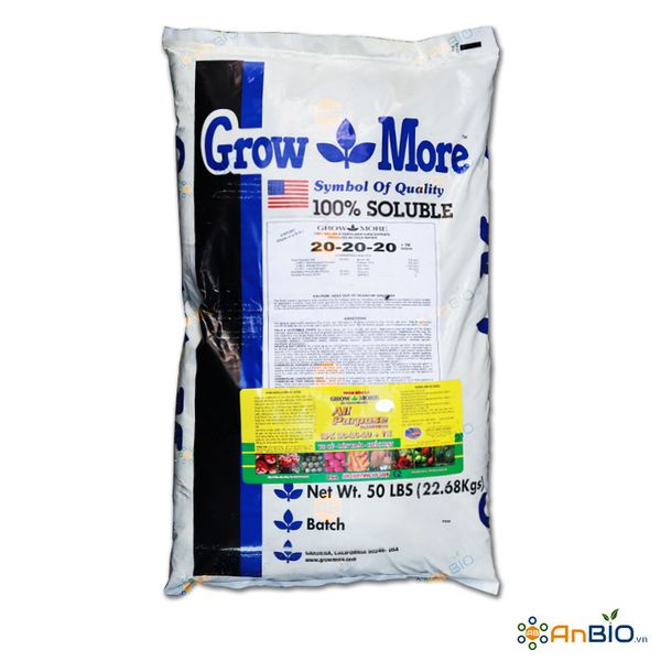 Growmore 20-20-20 + TE | TO CỦ - LỚN TRÁI – CHẮC HẠT – AnBIO.vn ...