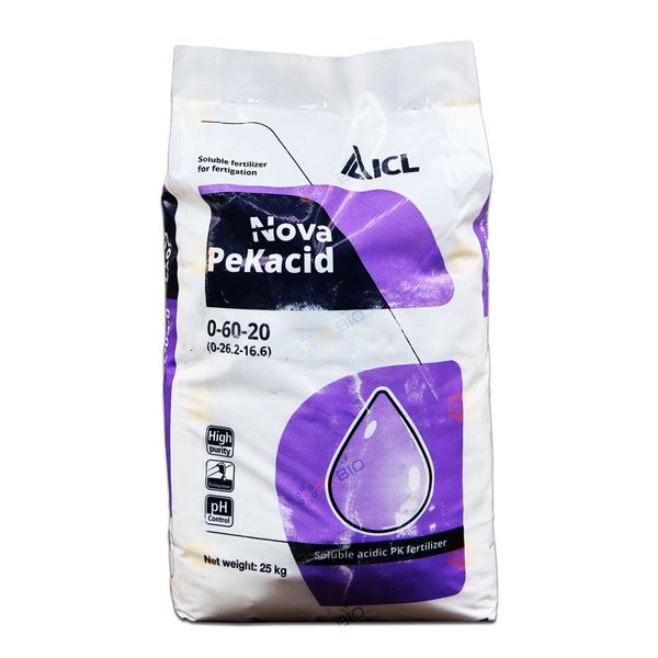 Nova PeKacid 0-60-20 | Phân hóa mầm hoa, nhanh già lá - Bao 25Kg ...