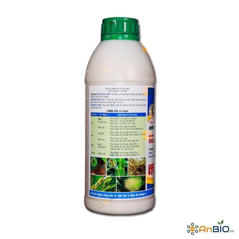 Thuốc trừ nấm bệnh và nhện Ok Sulfolac 85SC - Chai 1L – AnBIO.vn ...