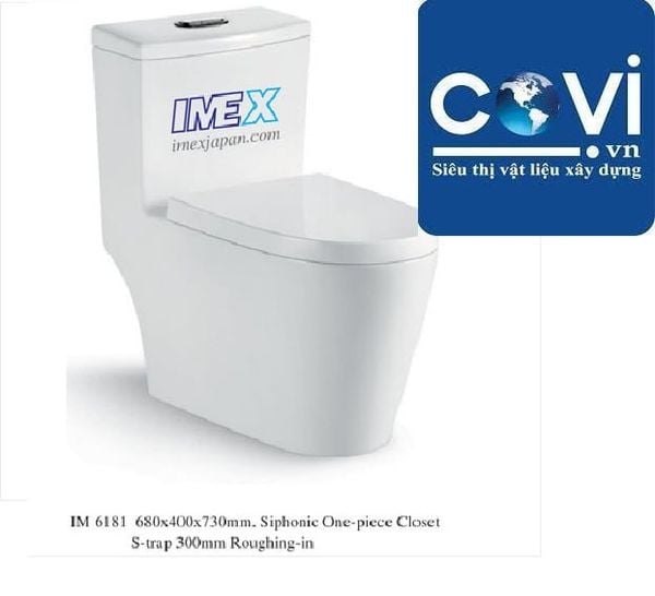 BỒN CẦU MỘT KHỐI IM - 6181 – COVI - SIÊU THỊ VẬT LIỆU XÂY DỰNG