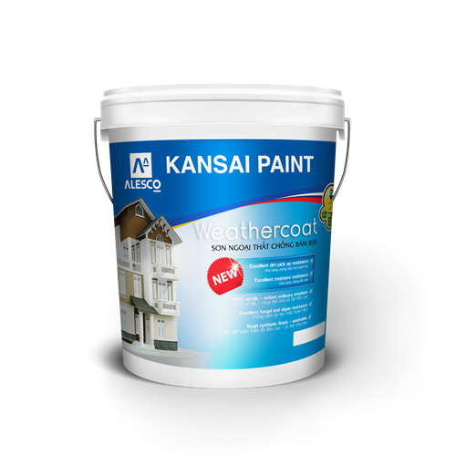Sơn ngoại thất Kansai Paint WEATHERCOAT màu trắng 1Lít – COVI - SIÊU ...