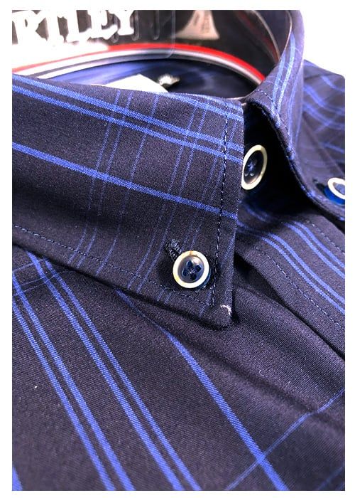 ÁO SƠ MI NGẮN TAY REGULAR VẠT NGANG AN73-025N – Vigaco