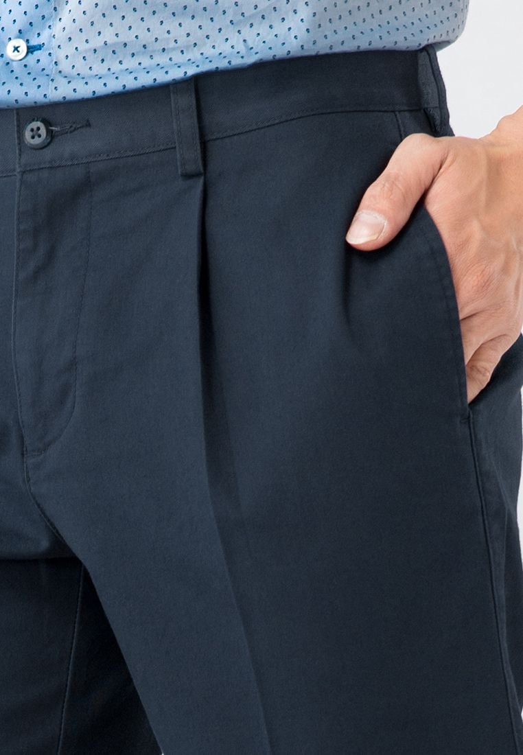 QUẦN KAKI NAM 1 PLY 31703-07-1 NAVY – Vigaco