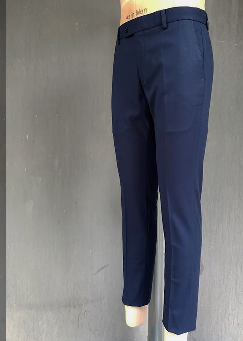 QUẦN TÂY NAM KHÔNG LY SLIMFIT 31912-07F NAVY – Vigaco