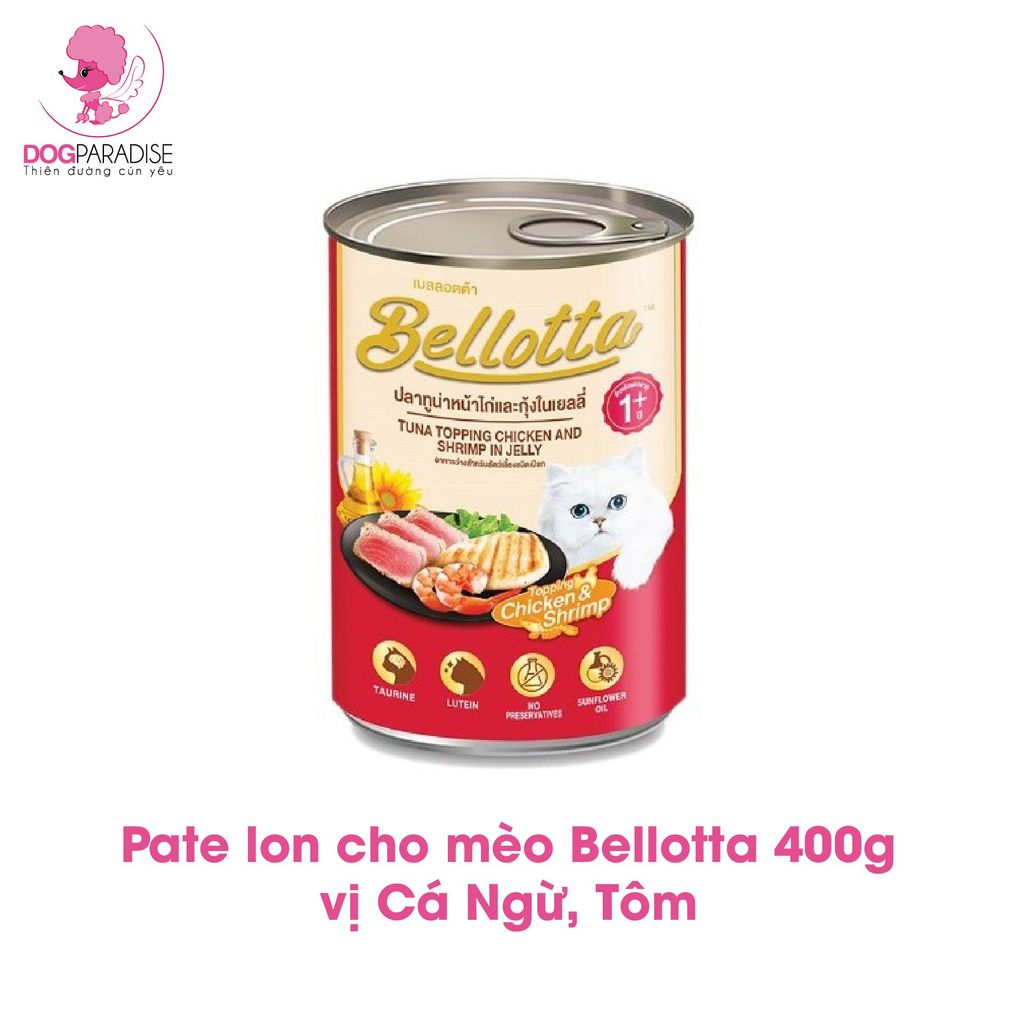 Pate lon cho mèo Bellotta 400gr - Jelly