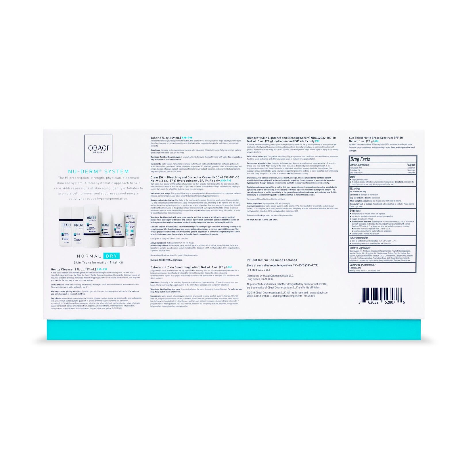 Bộ mờ nám mini cho da khô Obagi Nu-Derm Travel Kit – Obagi Medical Việt Nam