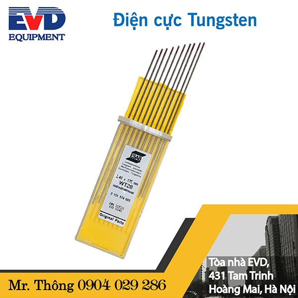 Điện Cực Tungsten ESAB – EVD Thiết Bị
