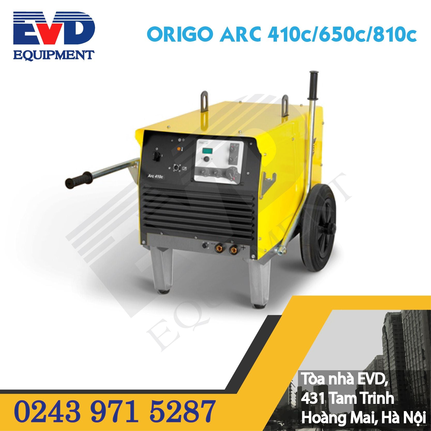 MÁY HÀN QUE ESAB ORIGO ARC 410c/650c/810c – EVD Thiết Bị