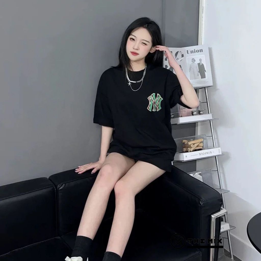 Áo T-Shirt Unisex MLB Sleeve NY "Black"_ 3ATSM3033-50BKS _Chính Hãng ...