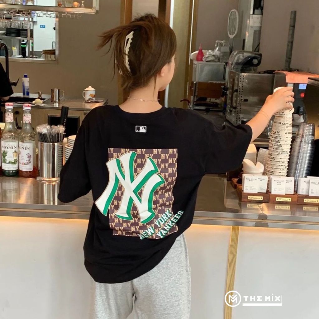 Áo T-Shirt Unisex MLB Sleeve NY "Black"_ 3ATSM3033-50BKS _Chính Hãng ...