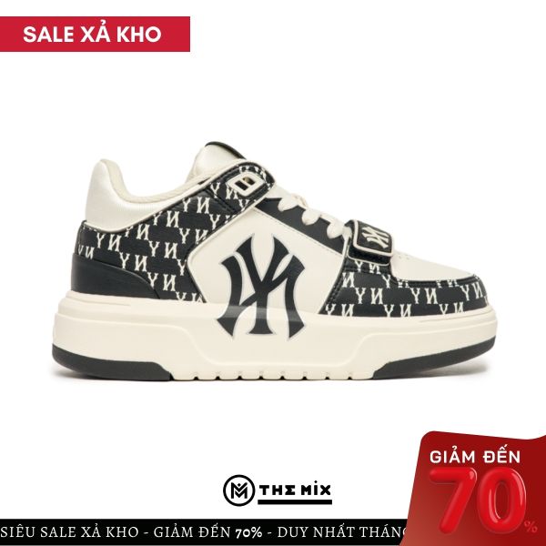 MLB Liner Mid Classic "Monogram" Đen - 3ASXLM13N-50BKS - Chính Hãng ...