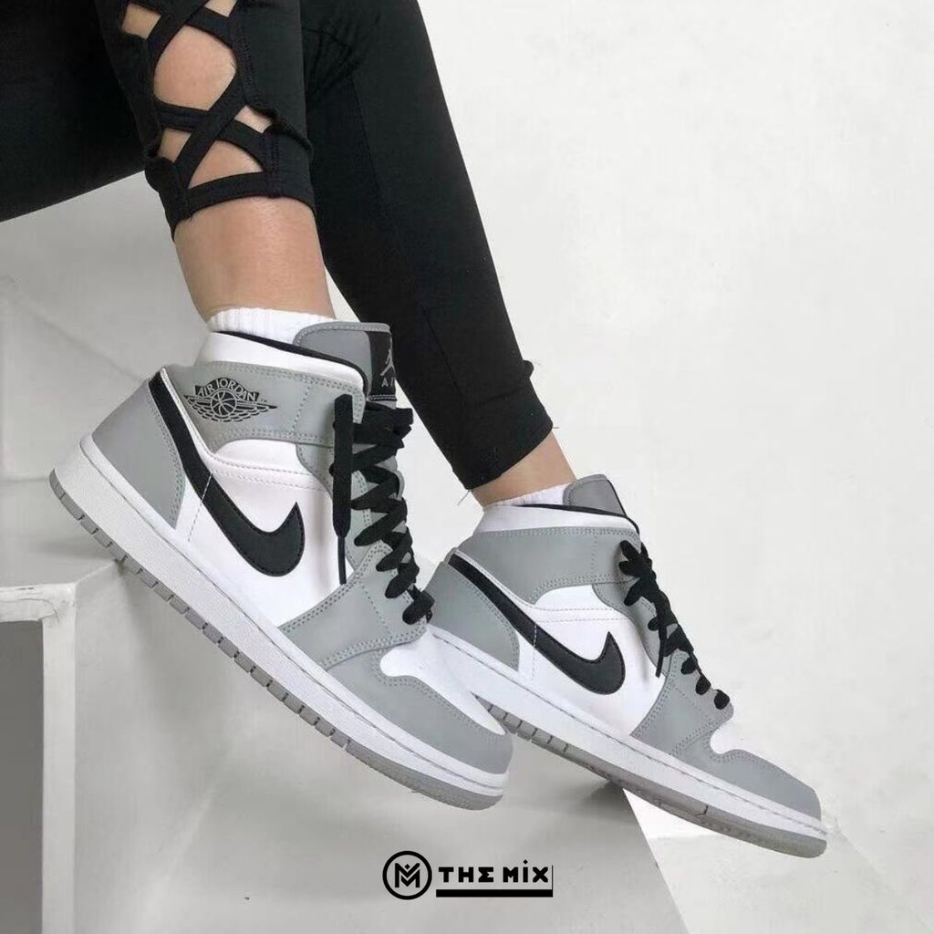 Nike Air Jordan 1 Mid Light Smoke Grey - 554724-092 - Chính Hãng – The Mix - Hàng Chính Hãng