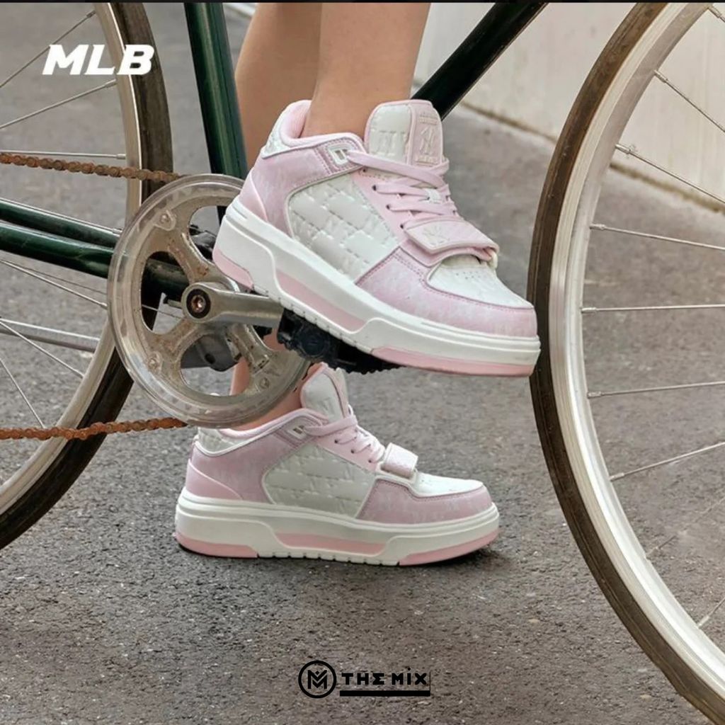 MLB Chunky Liner Mid Classic Monogram Hồng-3ASXCMM4N-50PKS -Chính Hãng ...