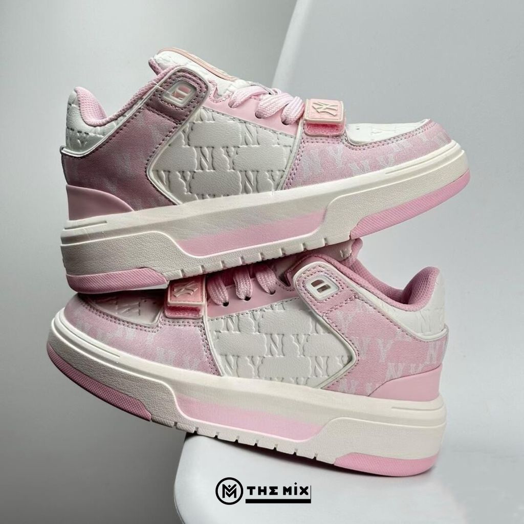 MLB Chunky Liner Mid Classic Monogram Hồng-3ASXCMM4N-50PKS -Chính Hãng ...