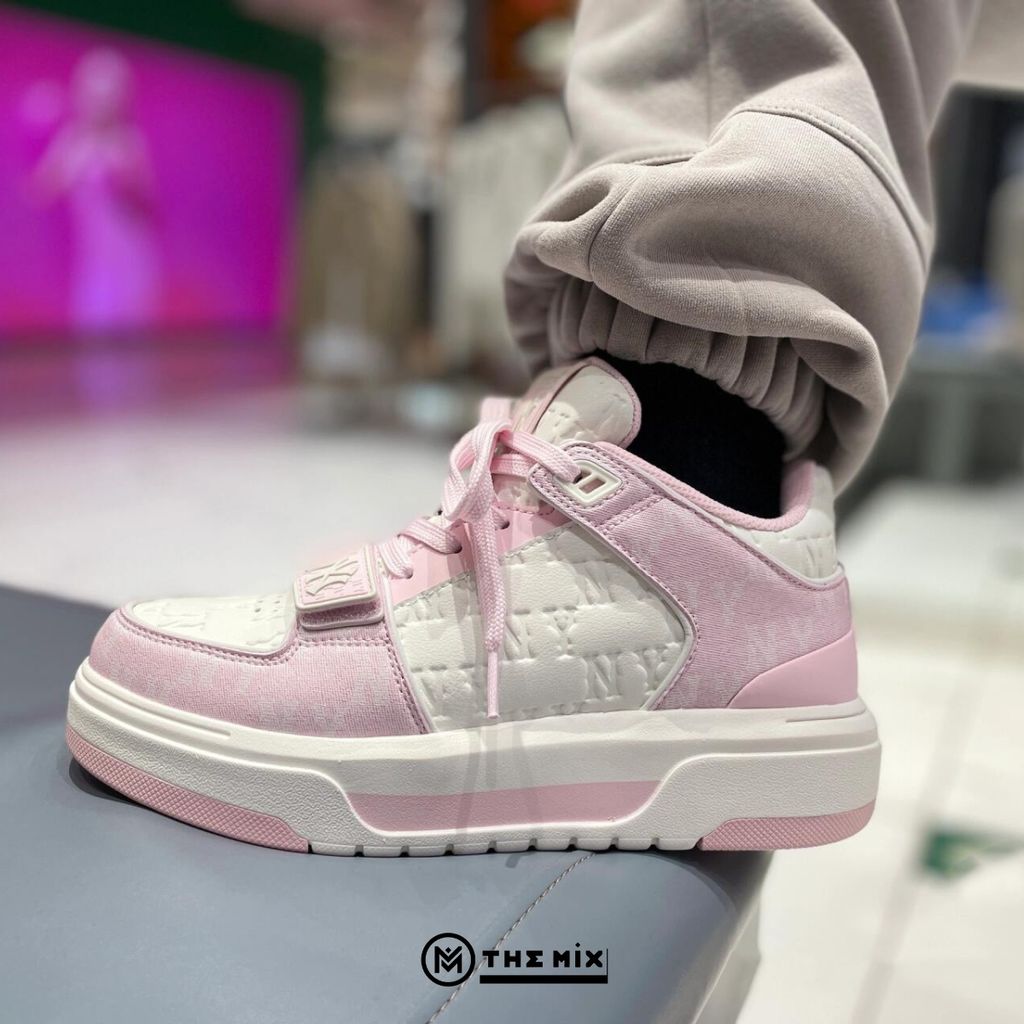 MLB Chunky Liner Mid Classic Monogram Hồng-3ASXCMM4N-50PKS -Chính Hãng ...