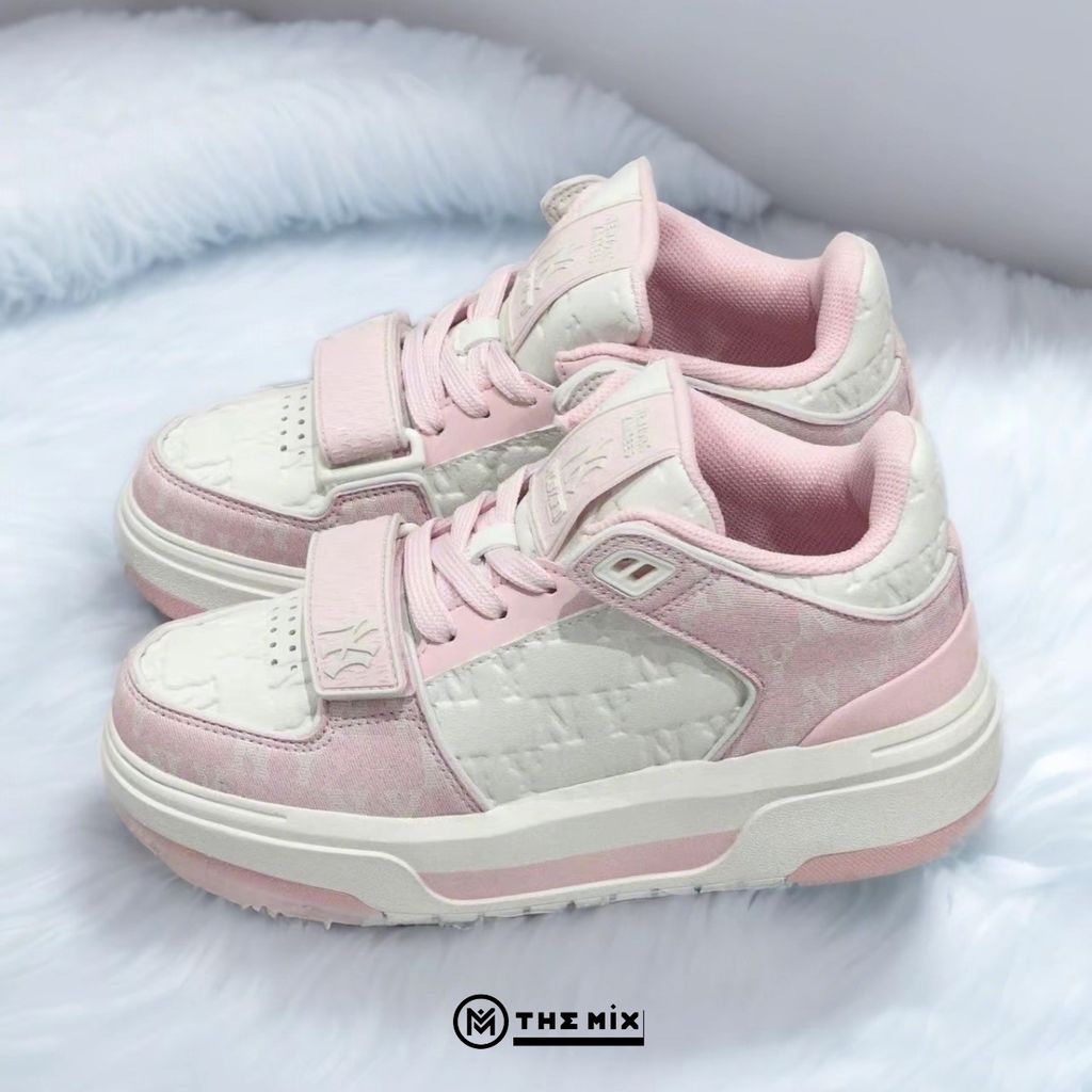 MLB Chunky Liner Mid Classic Monogram Hồng-3ASXCMM4N-50PKS -Chính Hãng ...