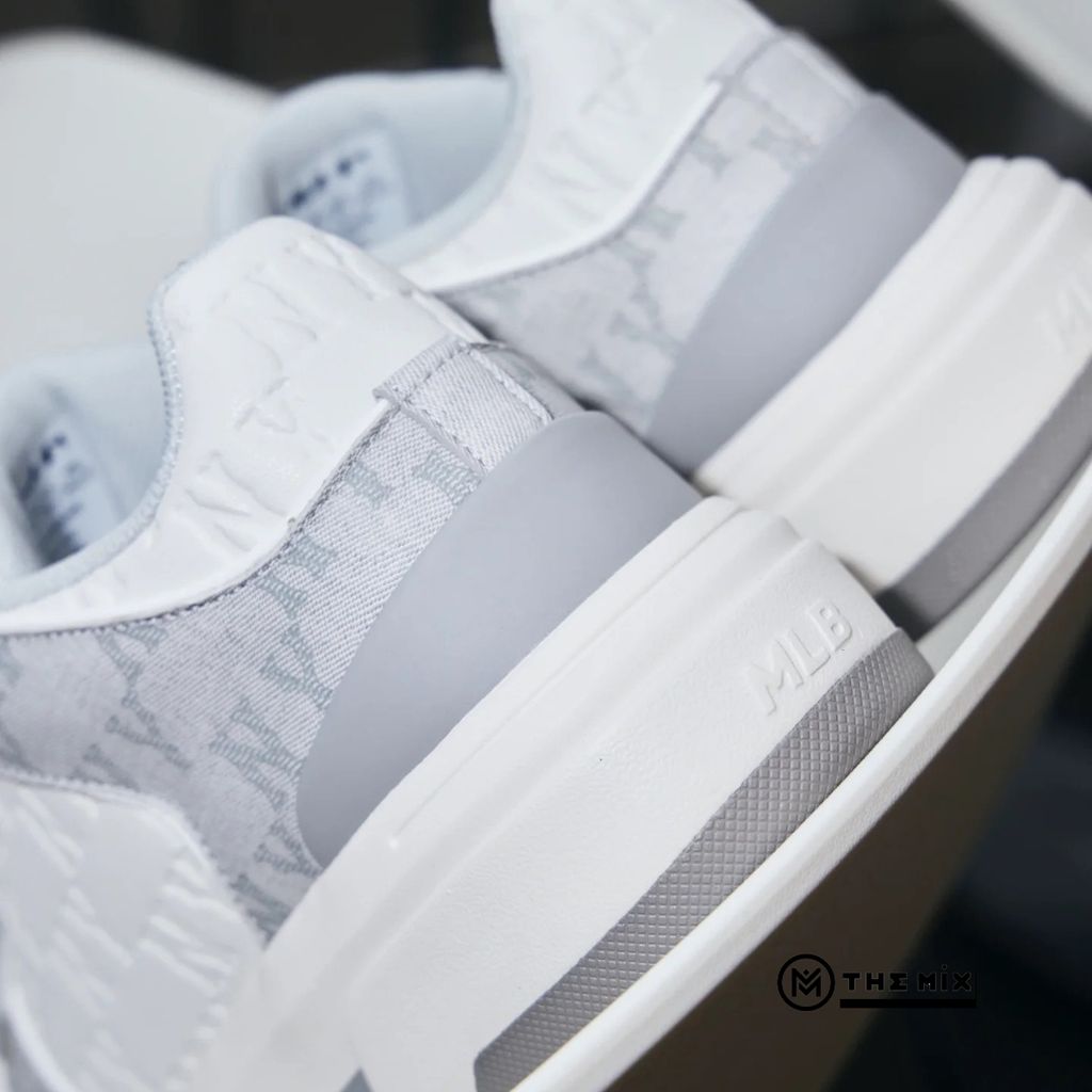 MLB Chunky Liner Mid Classic Monogram Xám_3ASXCMM4N-50GRS_Chính Hãng ...