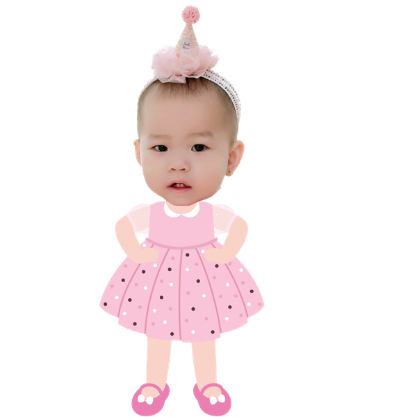 Chibi Birthday Girl - mẫu 1 – Glowstore