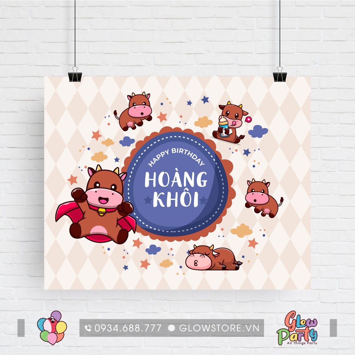 Background - Bò Sữa - Thiết kế theo chủ đề – Glowstore