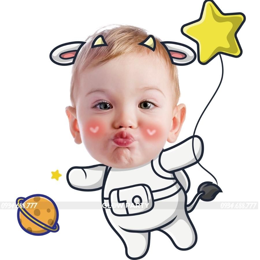 Chibi sinh nhật bé gái cute - Set 2 – Glowstore