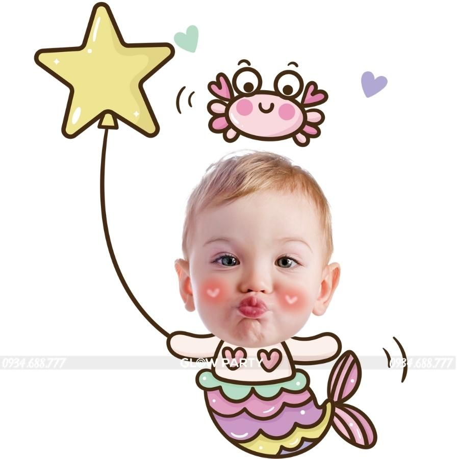 Chibi sinh nhật bé gái cute - Set 1 – Glowstore