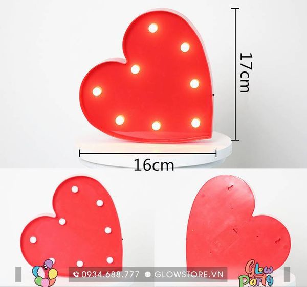 Đèn LED trái tim – Glowstore