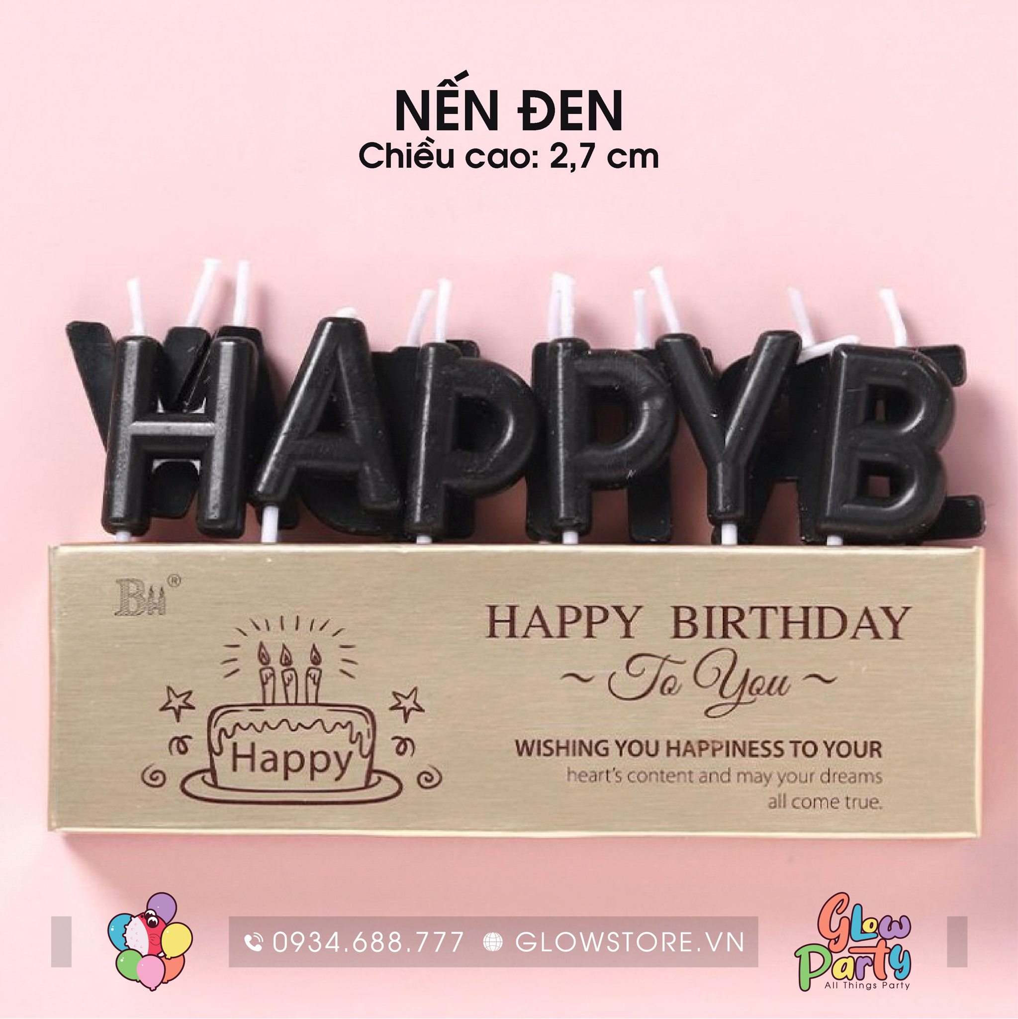 Nến Happy Birthday Nhiều Màu – Glowstore