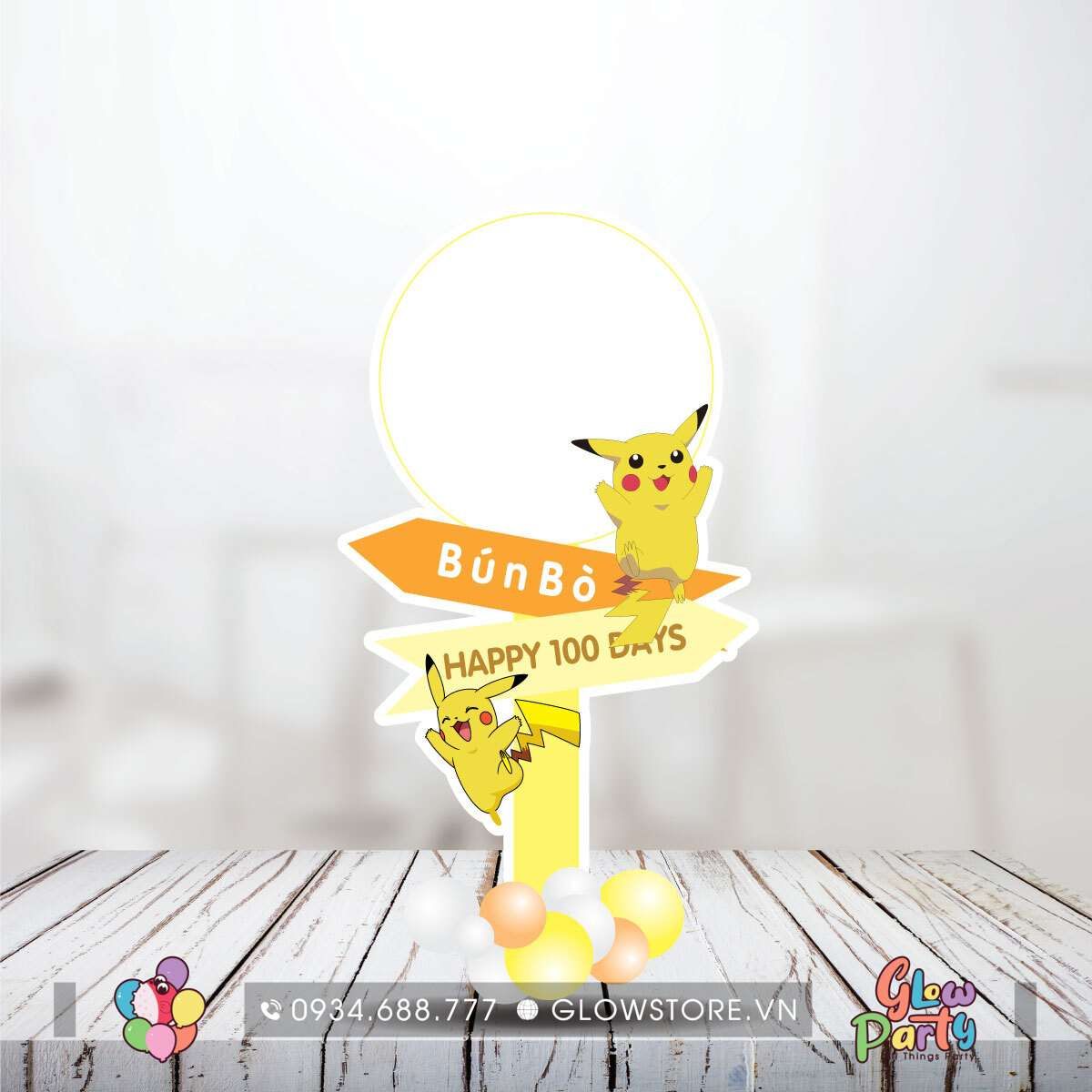 1Bảng đón khách - Welcome Board - Cây Welcome - Pikachu mẫu 1 – Glowstore
