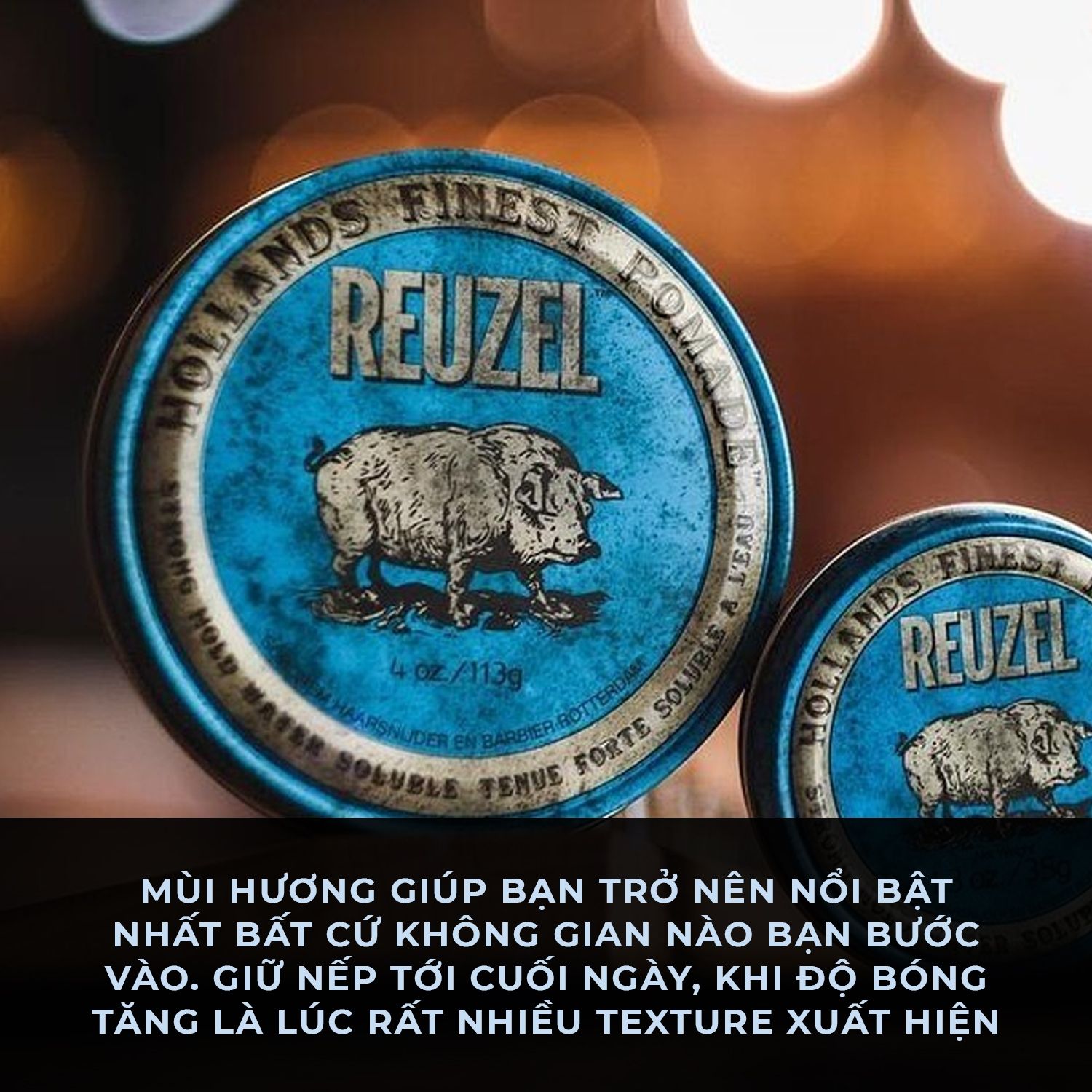 Reuzel Blue Pomade (3 kích thước) – Hair Bros