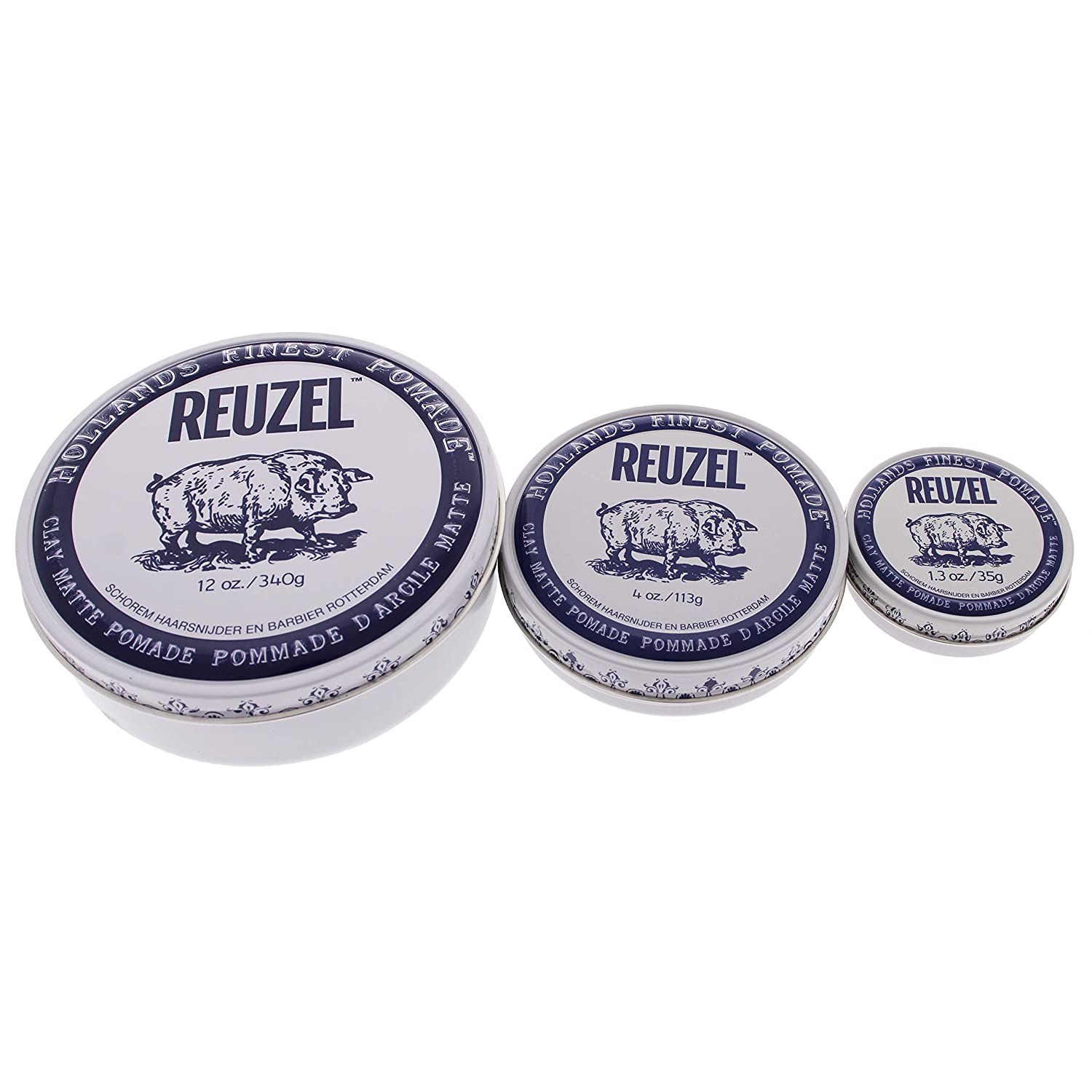 Reuzel Clay Matte Pomade (3 kích thước) – Hair Bros