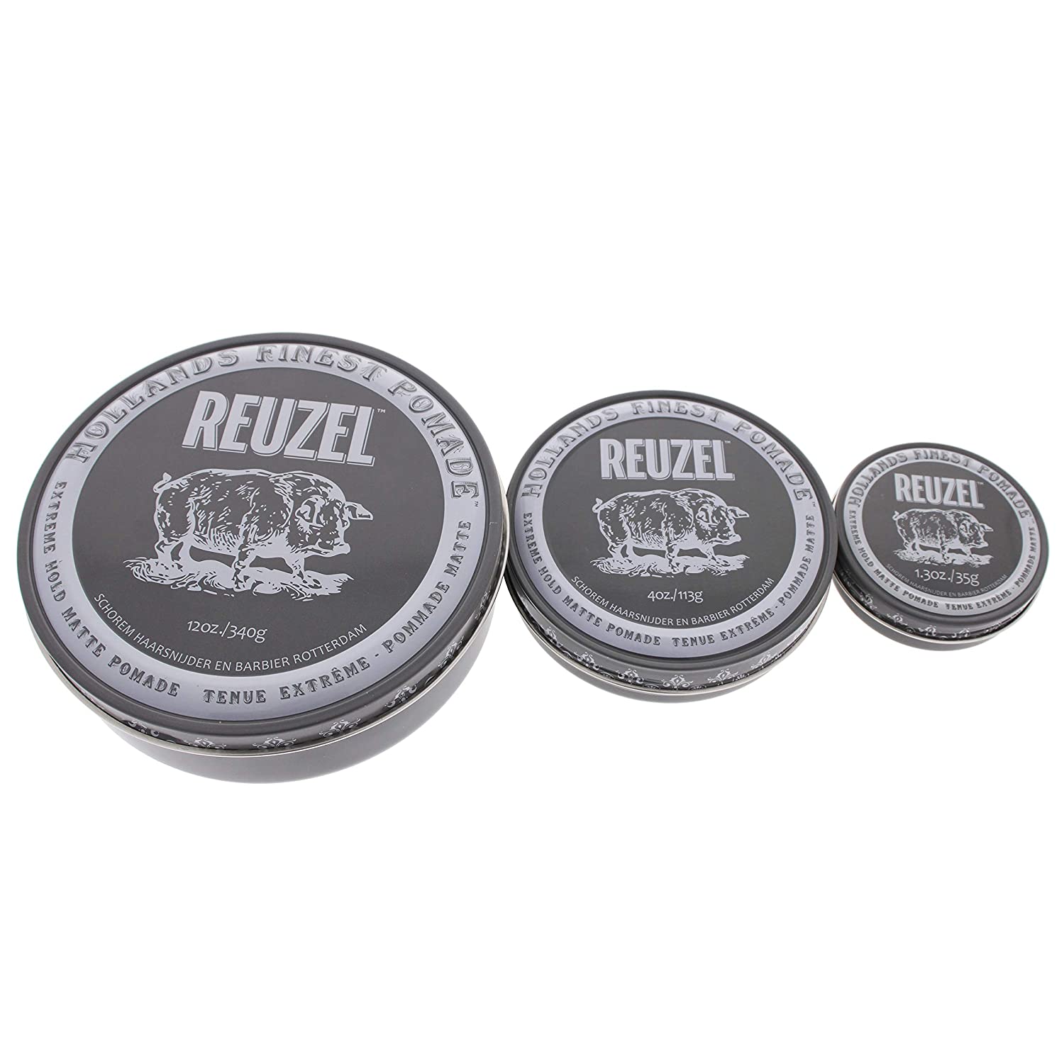 Reuzel Extreme Hold Matte Pomade (3 kích thước) – Hair Bros