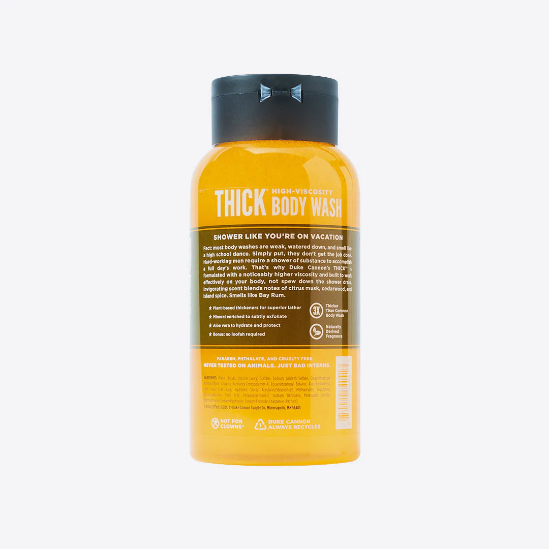 Sữa tắm độ đậm đặc cao Duke Cannon - Hương Bay Rum - 517ml – Hair Bros