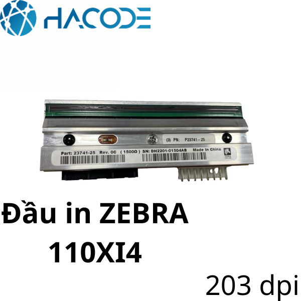 Đầu in máy in mã vạch Zebra 110Xi4 203dpi – HACODE.VN