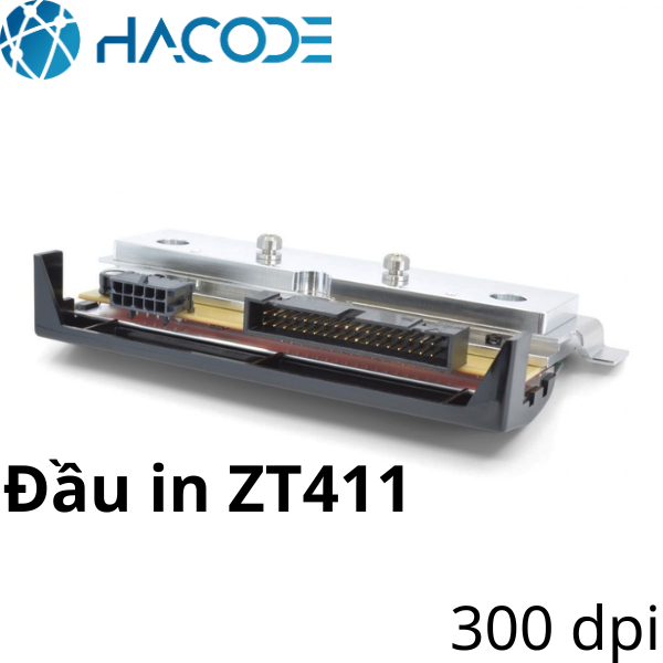 Đầu in máy in mã vạch Zebra ZT411 300dpi – HACODE.VN
