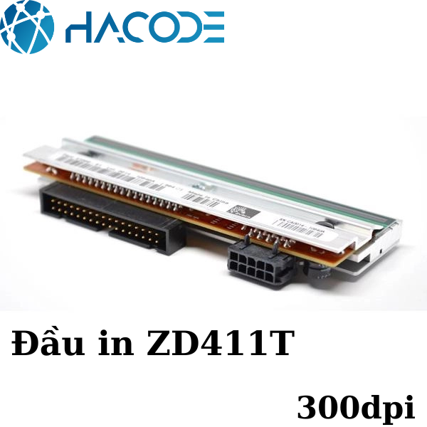 Đầu in máy in mã vạch Zebra ZD411T 300dpi (P/N P1117258-233) – HACODE.VN