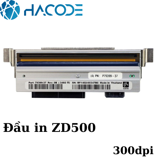 Đầu in máy in mã vạch Zebra ZD500 300dpi (P/N 105934-039) – HACODE.VN