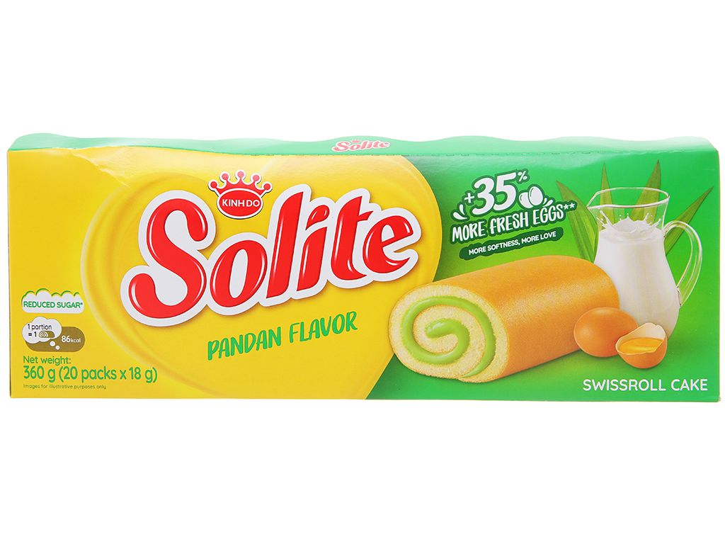 BANH SOLITE SWISS ROLL DUA 360G – BON GROCER