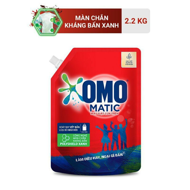 NƯỚC GIẶT OMO MATIC CỬA TRÊN TÚI 4X2.2KG – BON GROCER