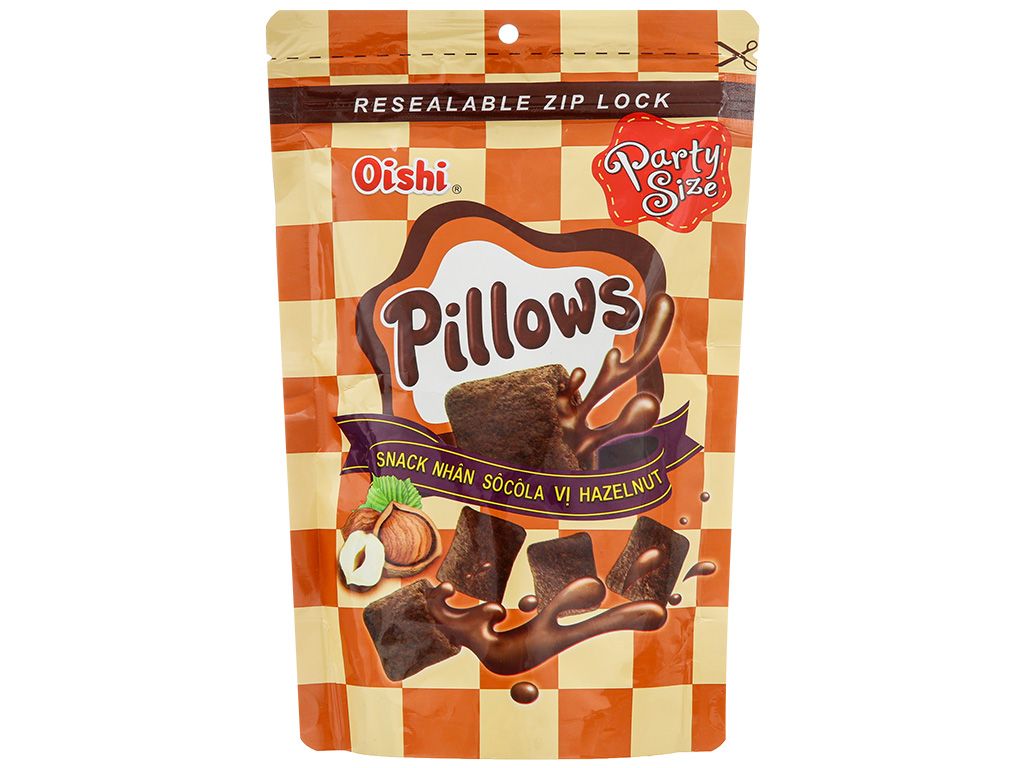 PILLOWS SNACK NHÂN SOCOLA VỊ HAZELNUT – BON GROCER
