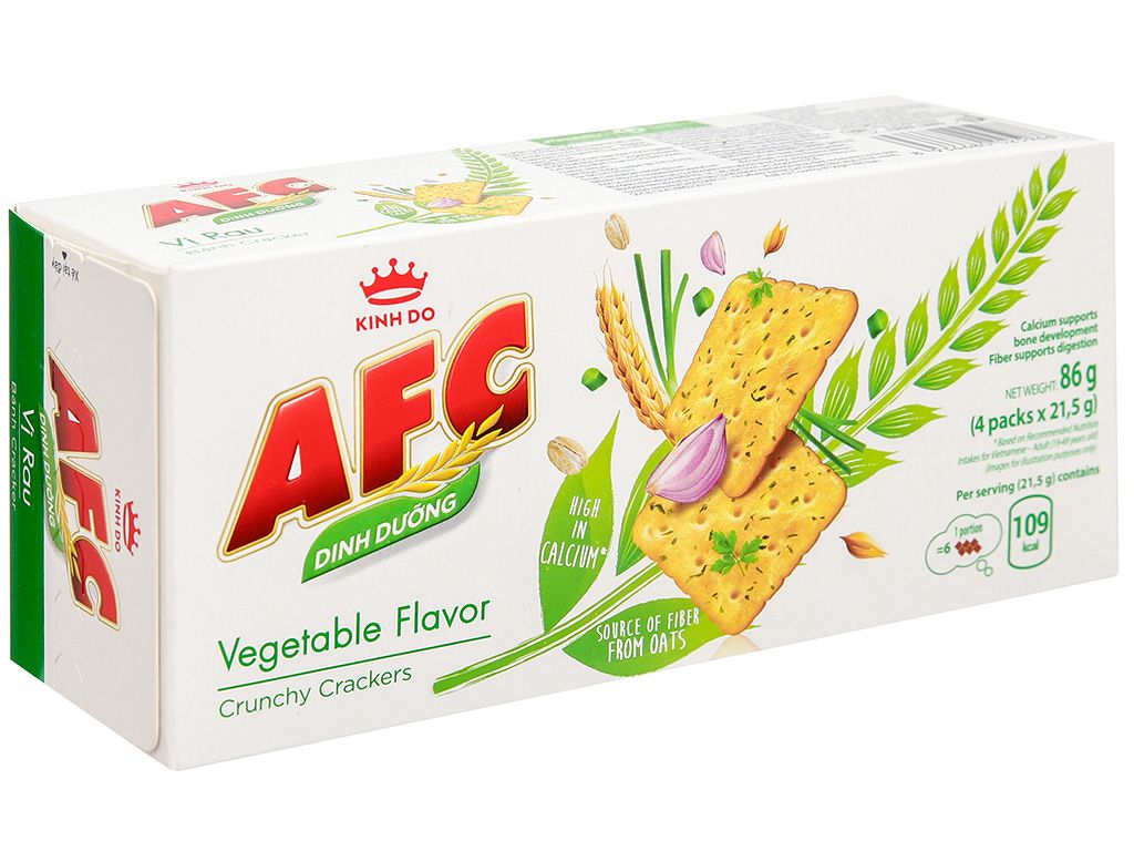 BÁNH AFC DINH DƯỠNG RAU CẢI 100G – BON GROCER