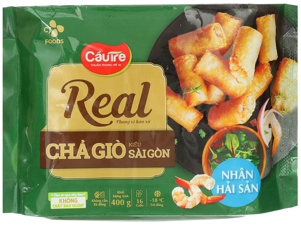 CHẢ GIÒ REAL HẢI SẢN GÓI 400G – BON GROCER