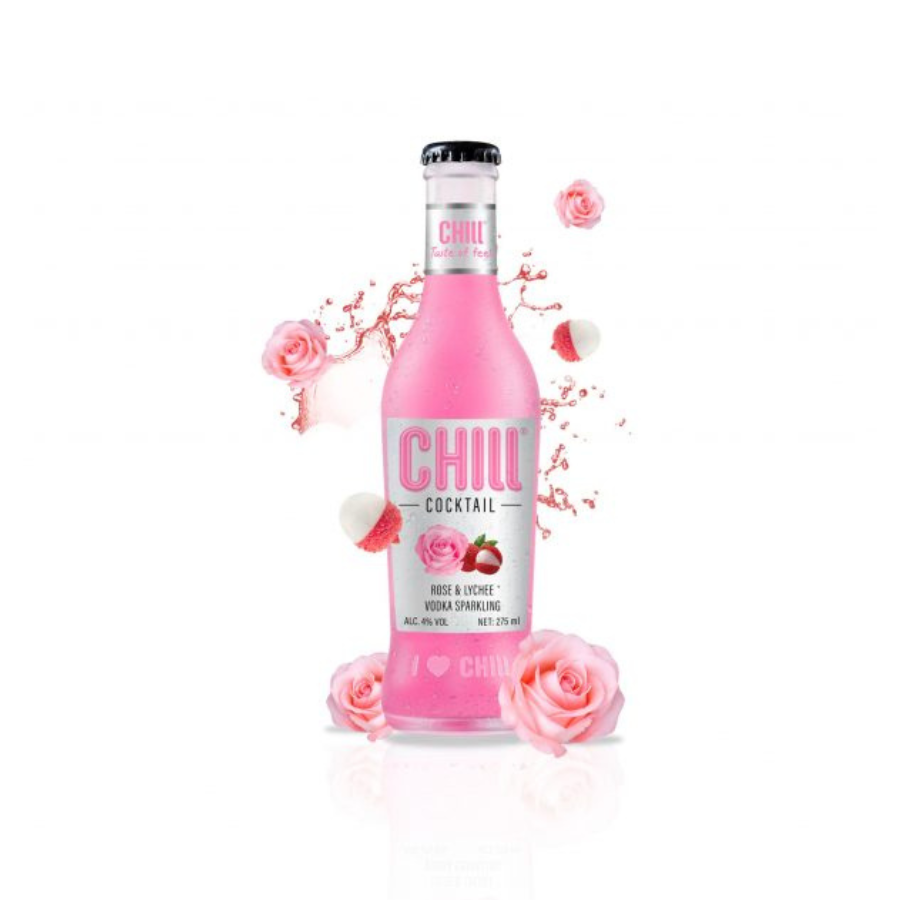 CHILL ORIGINAL ROSE & LYCHEE VODKA 275ML*24 – BON GROCER